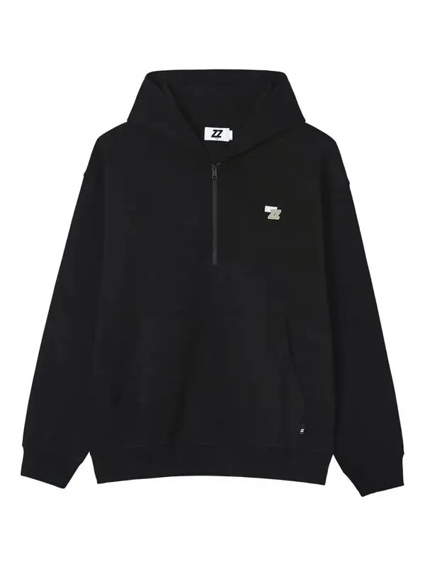 Izzue Half-zip Hoodie - Black