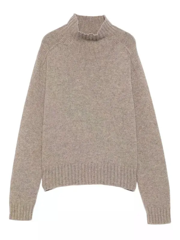 Eric Bompard Turtleneck Cashmere Sweater - Brown