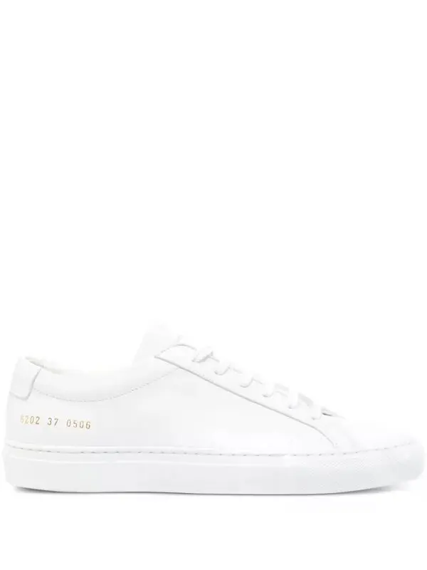 COMMON PROJECTS Leather Lace-up Sneakers - White