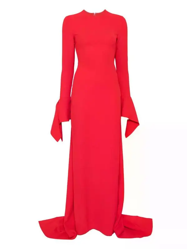 Solace London Blake Long-sleeve Maxi Dress - Red