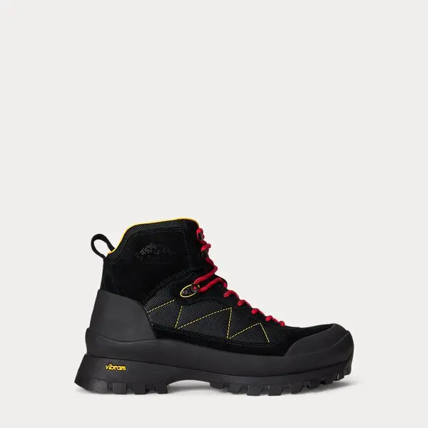 Ralph Lauren Logan Suede-paneled Trail Boots - Black/multi