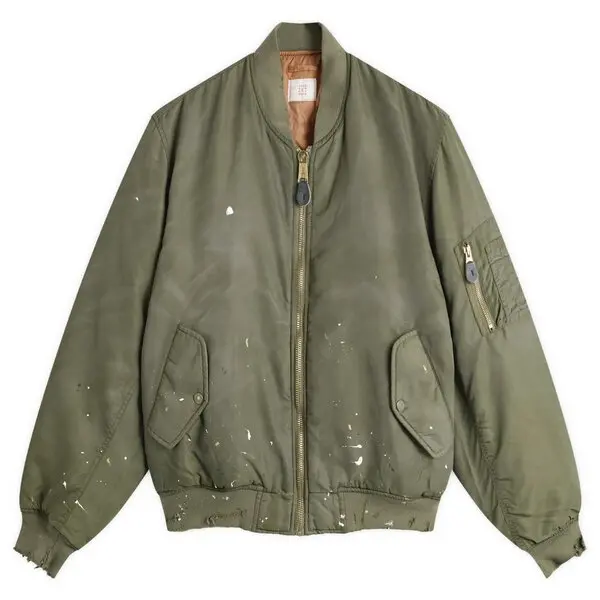 Mastercraft Union Kaiga Washed Nylon Bomber Jacket