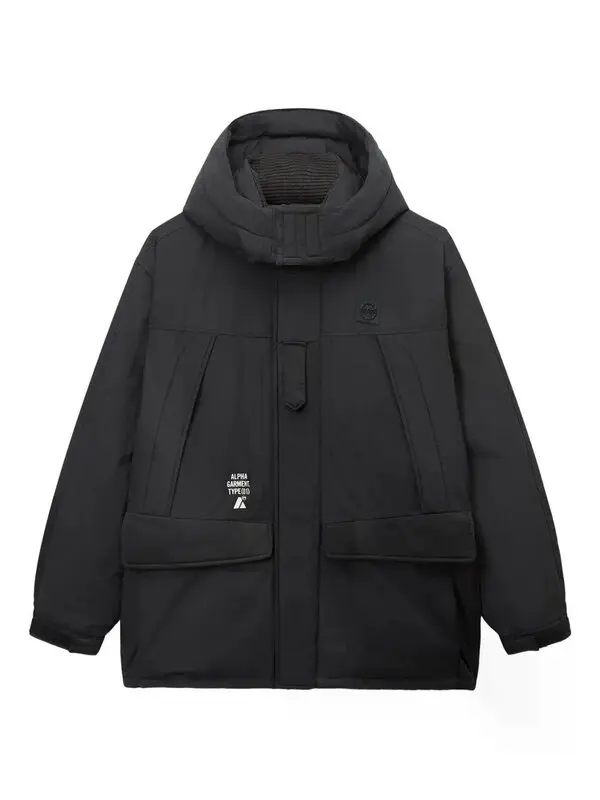 Alpha Industries Hooded Padded Jacket - Black
