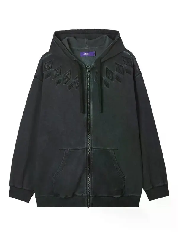 AFTERMATHS Embroidered Zip-up Hoodie