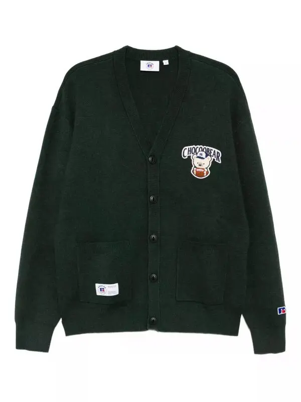 CHOCOOLATE Logo Appliqué Cardigan