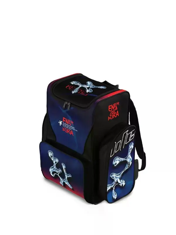 ENERGIA PURA Liquid-print Double-zip Backpack