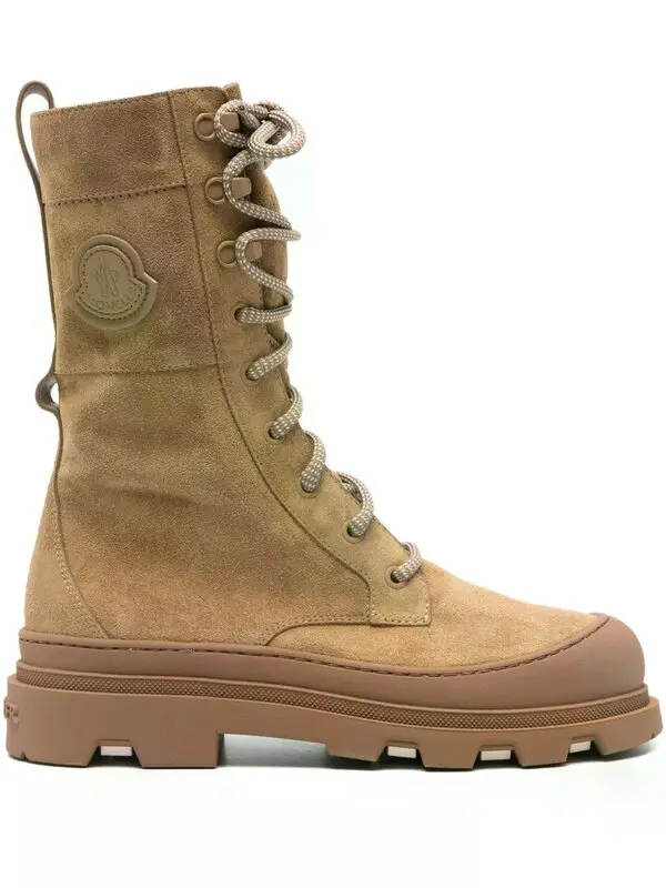 Moncler Lace-up Suede Boots