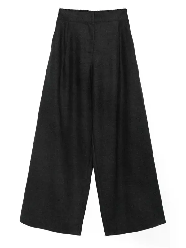 Dusan Wool Elasticated Trousers - Grey