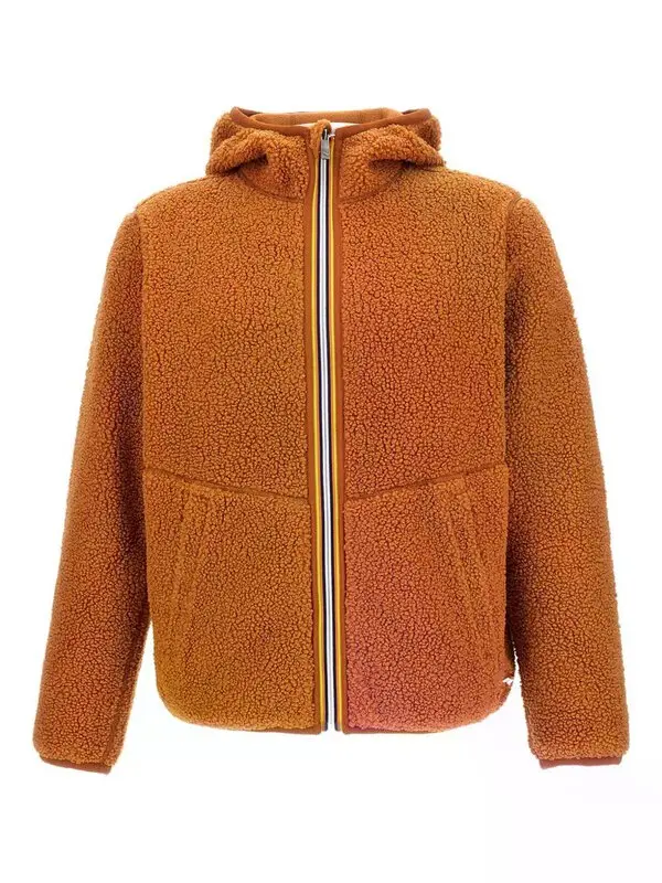 K-WAY Zip-front Fleece Jacket - Orange