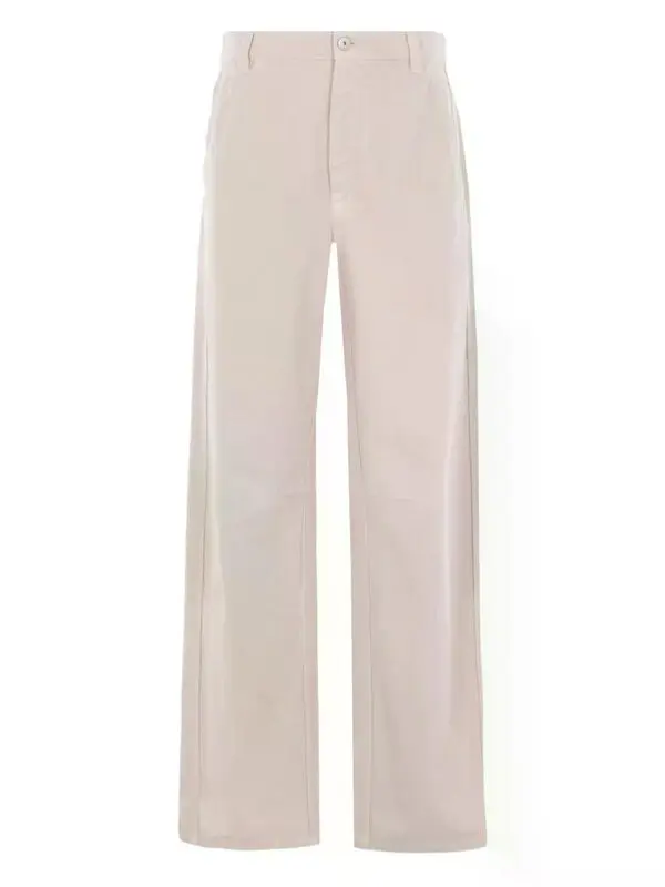 Brunello Cucinelli Button-zip Logo-patch Trousers