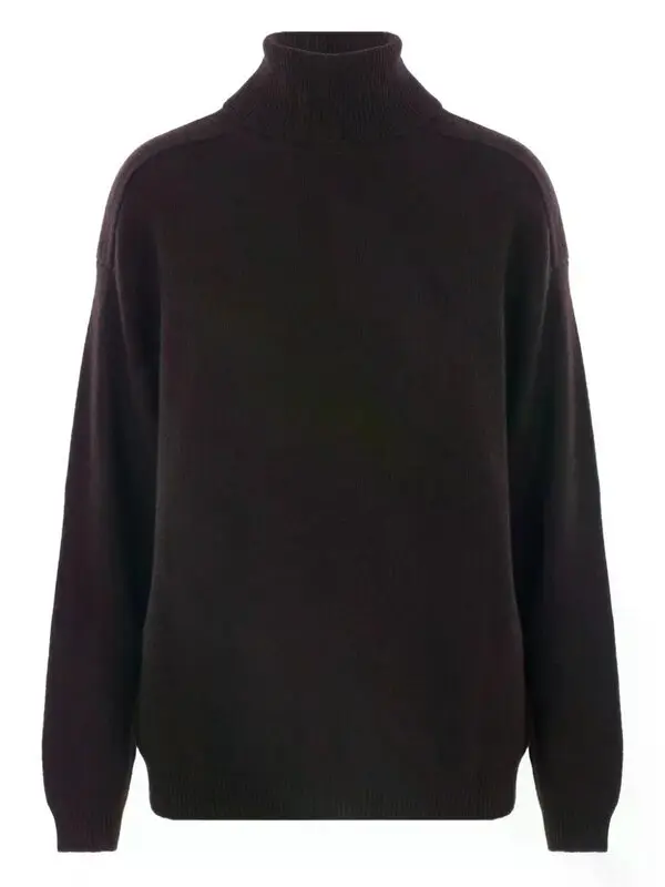 Federica Tosi Turtleneck Cutout Sweater - Brown