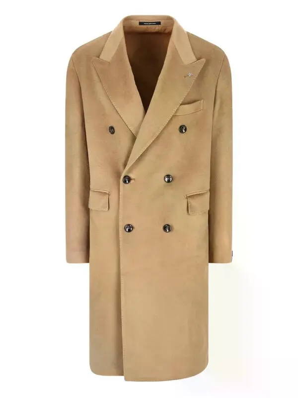 Tagliatore Double-breasted Virgin Wool Coat - Neutrals