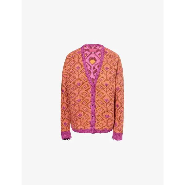 MOTHER The Double Face V-neck Wool-blend Cardigan