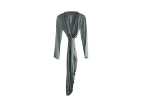 Rick Owens Charmeuse Wrap Dress