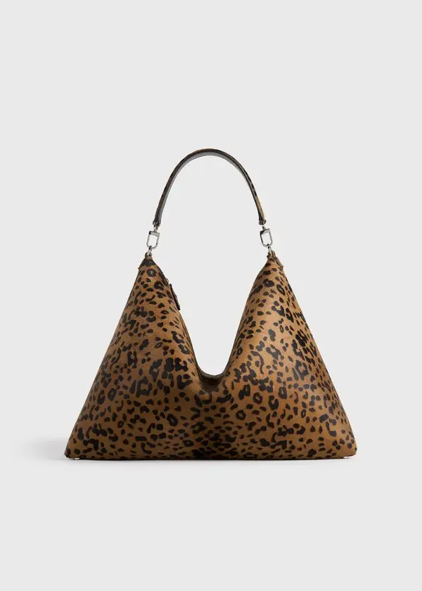 TOTÊME Bevel Pony-effect Leather Bag - Leopard
