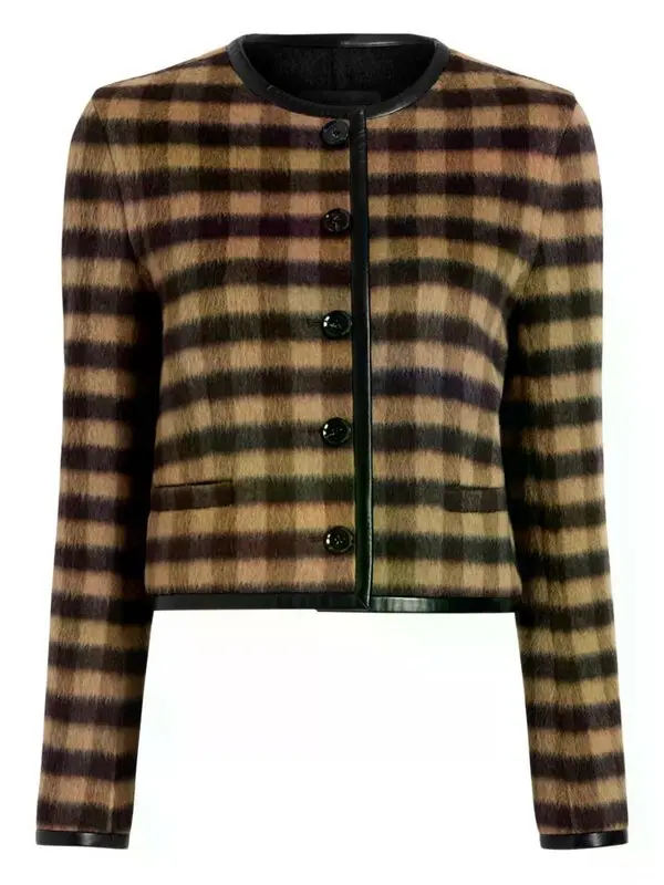 Proenza Schouler Checked Cropped Jacket