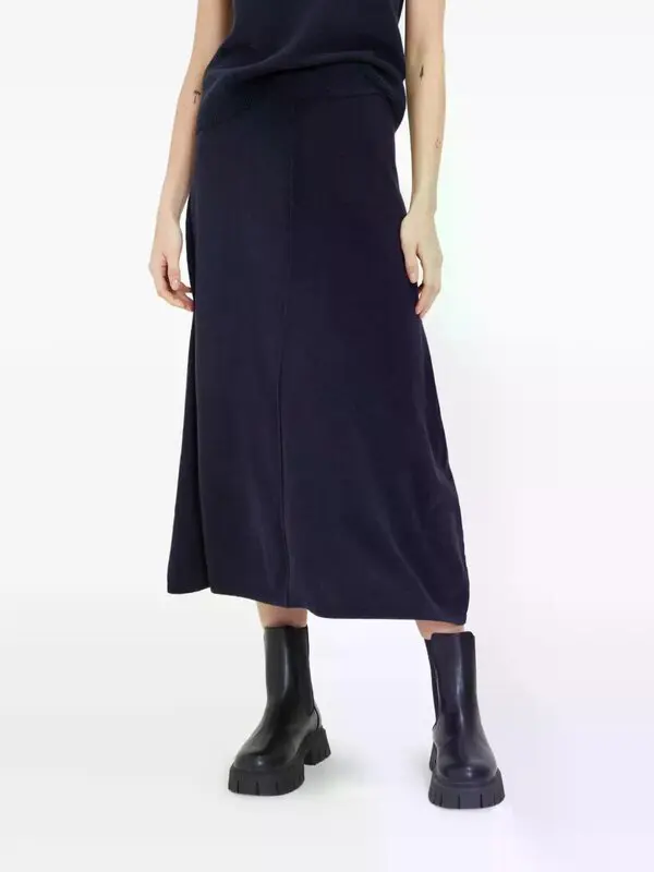 Chinti & Parker Flared Midi Skirt - Blue