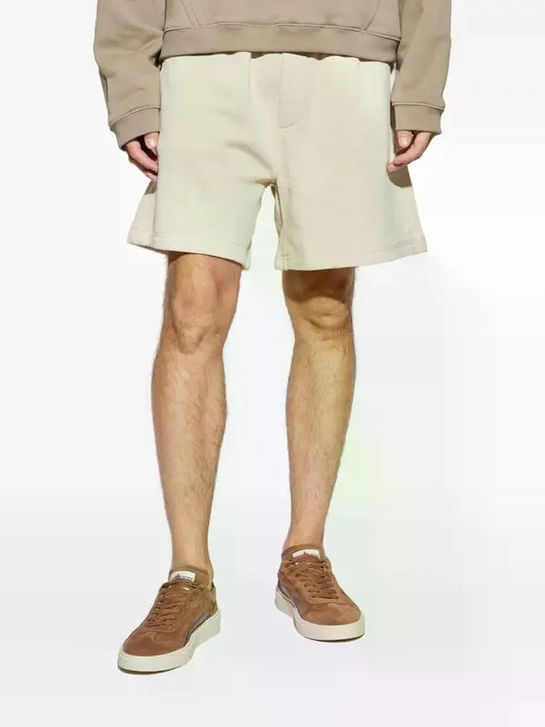 Dsquared2 Logo-embroidered Track Shorts - Neutrals
