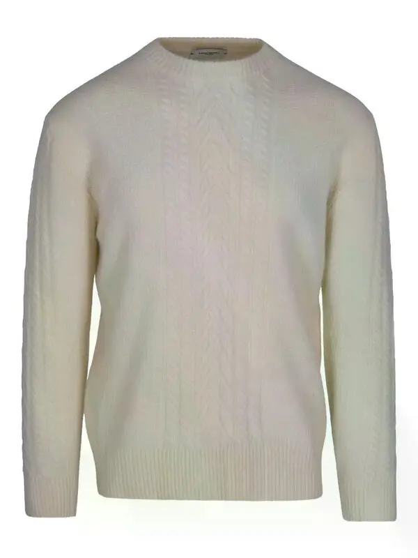 PAOLO PECORA Cable-knit Wool Sweater - White