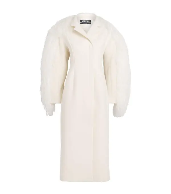 Jacquemus Virgin Wool Boa Coat