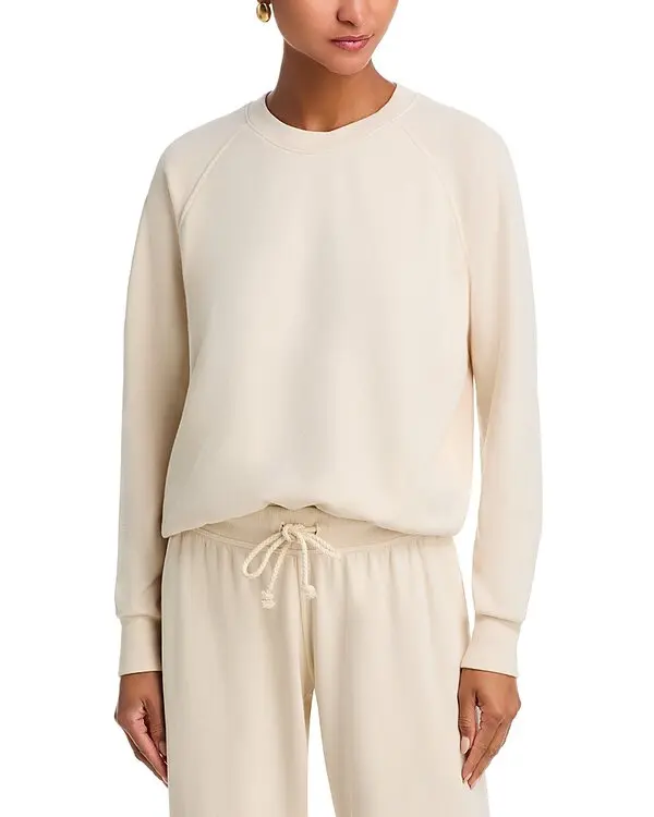 PERFECTWHITETEE Palmer Beach Fleece Long Sleeve Sweatshirt - Sugar
