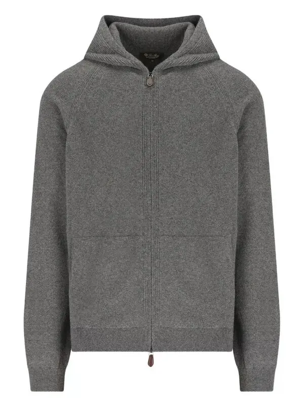 Loro Piana Knitted Zip-up Hoodie
