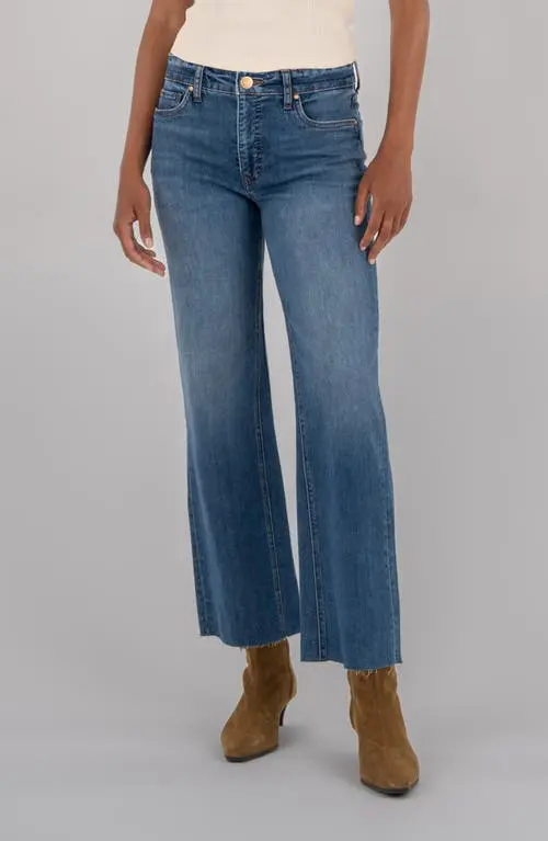 Kut From The Kloth Kelsey Raw Hem Kick Flare Jeans - Diligence