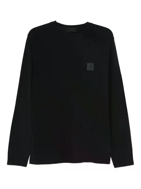 Stone Island Logo-patch Long-sleeve T-shirt - Blue