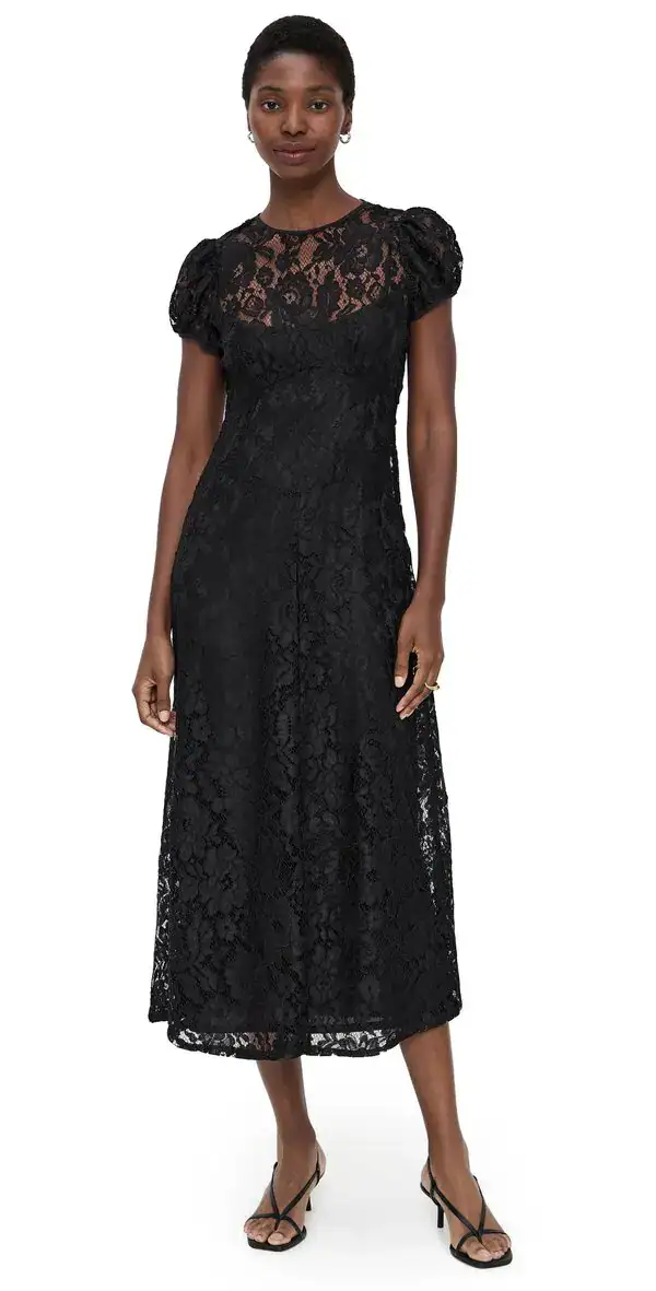 Wayf Clarity Lace Maxi Dress In Black - 61% Off | Editorialist