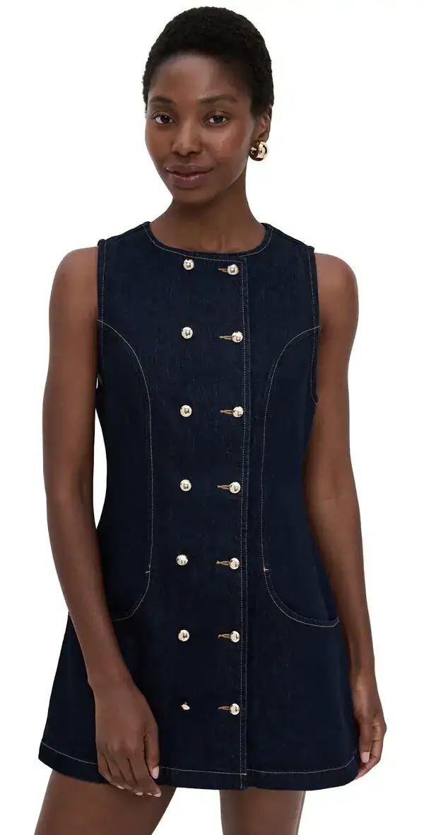 retrofete denim dress Jovani D5009 Prom Dress - Blue main image 0