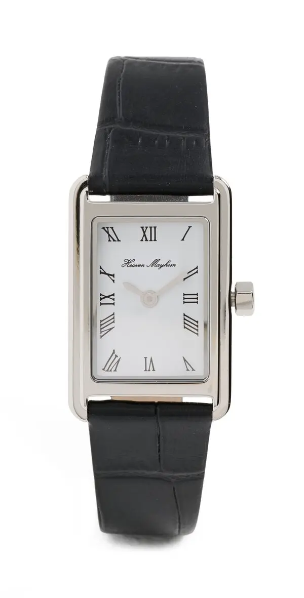 HEAVEN MAYHEM 20mm Icon Watch - Silver & Black