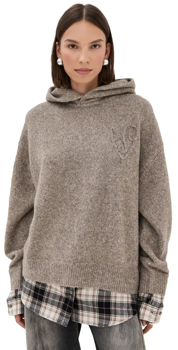 Acne Studios Yak Cotton Flannel Hoodie
