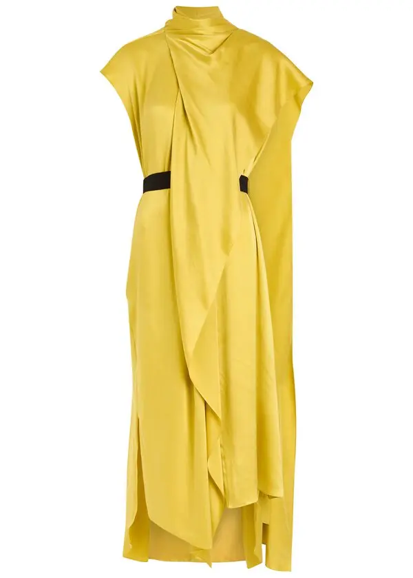 ROKSANDA Lysar Asymmetric Draped Silk Gown