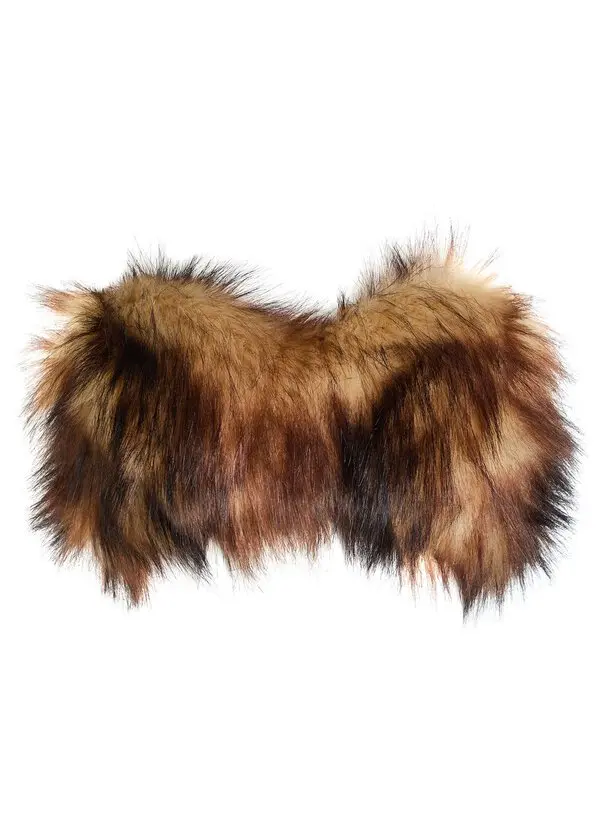 Simone Rocha Faux Fur Bra Top