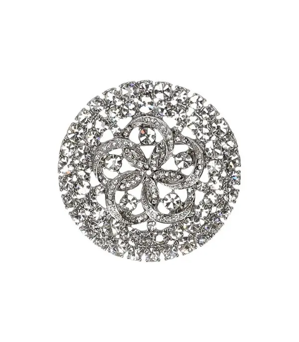 Max Mara Civada Brooch - Silver
