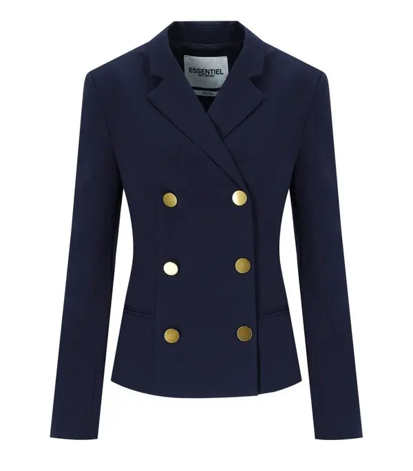 Essentiel Antwerp Irtha Double-breasted Blazer - Blue
