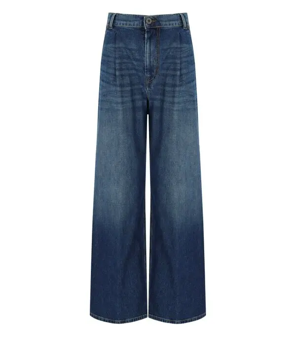 Max Mara Ortles Wide Leg Jeans - Blue