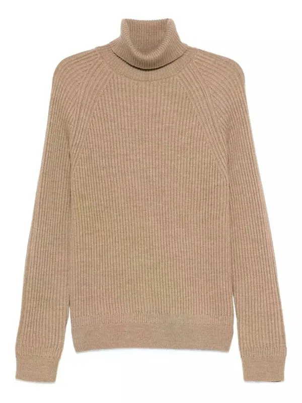 ZANONE Ribbed Turtleneck Sweater - Neutrals