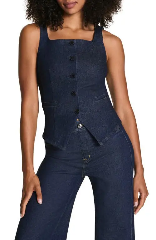 SPANX® Cotton Blend Denim Top
