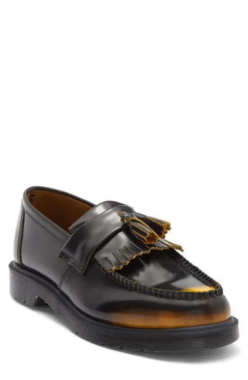 Dr. Martens Adrian Arcadia Leather Tassel Loafer - Black Dms Yellow