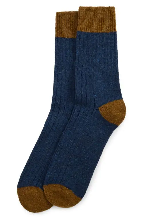 Barbour Houghton Wool-blend Socks - Bronze