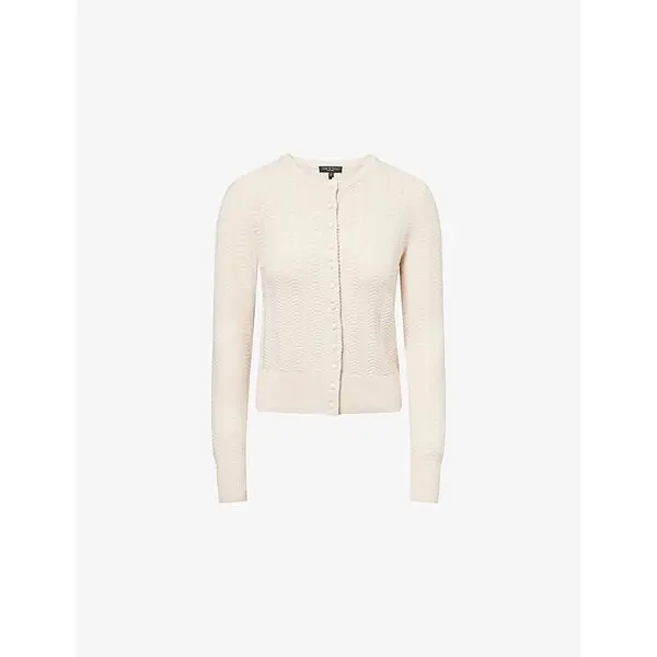Rag & Bone Francesca Round-neck Stretch-wool Blend Cardigan