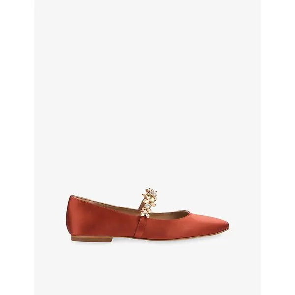 LK BENNETT Amber Satin Ballet Flats