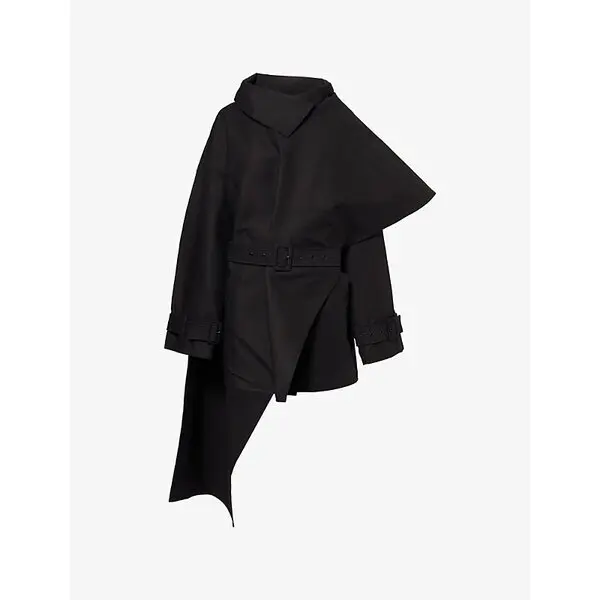 ENTIRE STUDIOS Cotton-poplin Scarfcoat Jacket