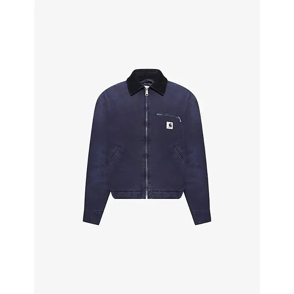 Carhartt Work In Progress Og Detroit Padded Cotton Jacket - Dark Navy Black