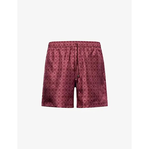 Amiri Graphic-print Silk Bowling Shorts