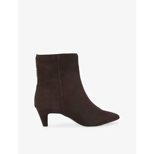 Kurt Geiger Tansy Suede Heeled Ankle Boots