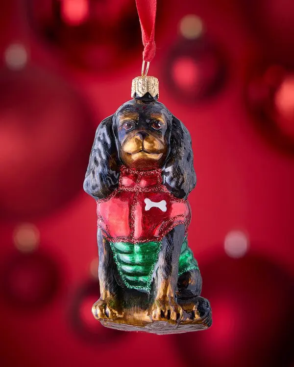 JOY TO THE WORLD COLLECTIBLES Cavalier King In Puffer Coat Christmas Ornament