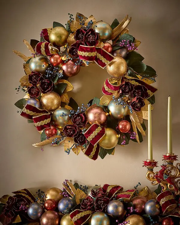 Neiman Marcus Pre-lit Spiritual Christmas Wreath, 28