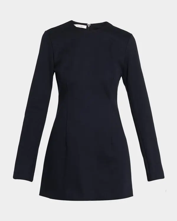 Max Mara Alpino Long-sleeve Tunic Blouse - Blue